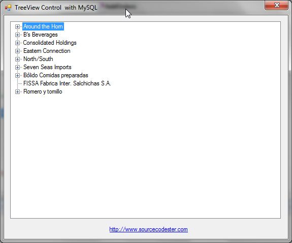 TreeView Control with MySQL | SourceCodester